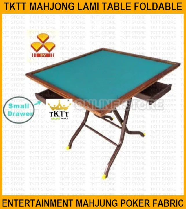 Mahjong Lami Table Foldable Entertainment Mahjung Table Poker Fabric ...