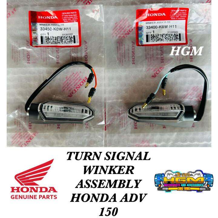 TURN SIGNAL / WINKER ASSEMBLY FOR HONDA ADV 150 (13.5 VOLT, 3.4 WATTS) (33400-K0W-H11/33450-K0W ...