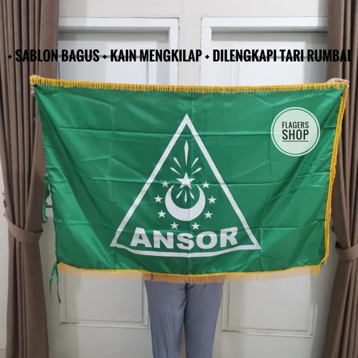 Bendera Ruangan Ansor 90x135 cm | Lazada Indonesia