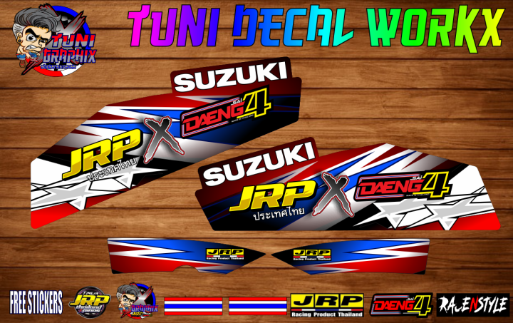 SUZUKI X4 JRP X DAENG THAI DECALS | Lazada PH
