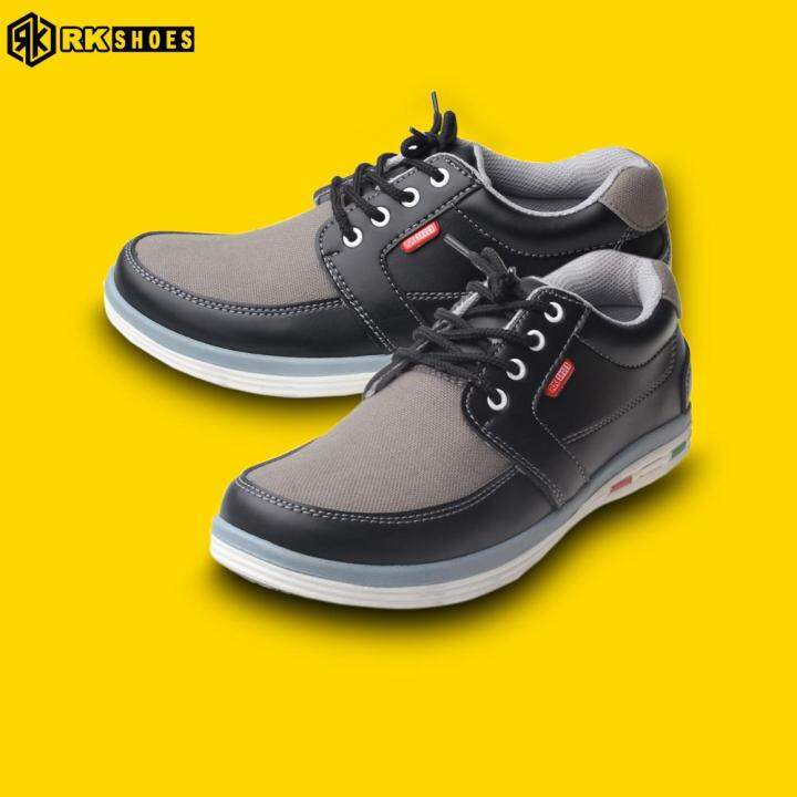RK shoes sepatu kets sneakers NR- warna tan dan hitam | Lazada Indonesia