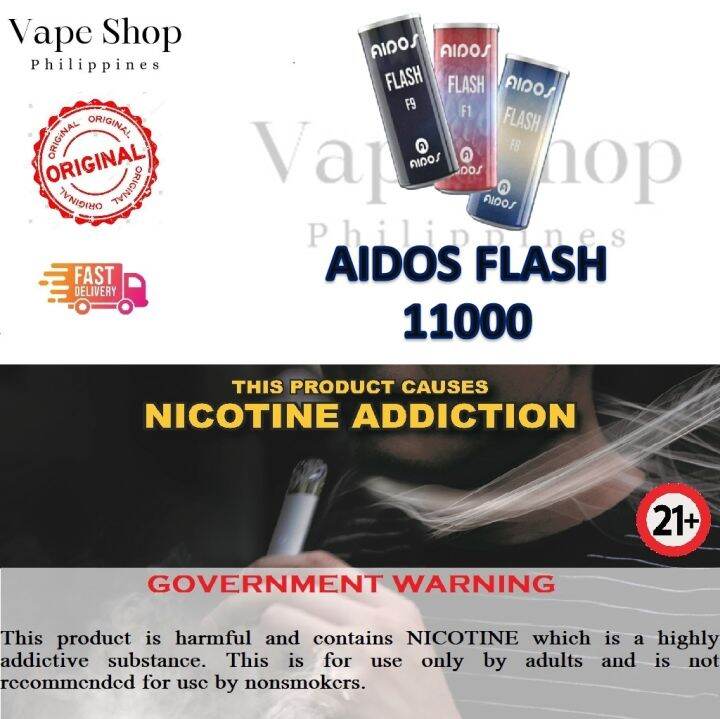 AIDOS FLASH 11k Puffs Disposable Vape | Lazada PH