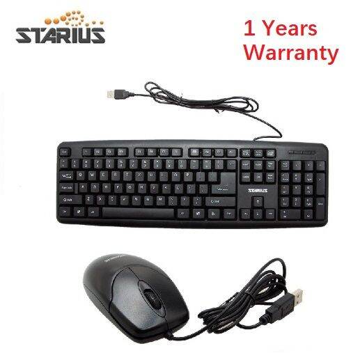 Starius COMBO USB WIRED Keyboard with mouse | Lazada