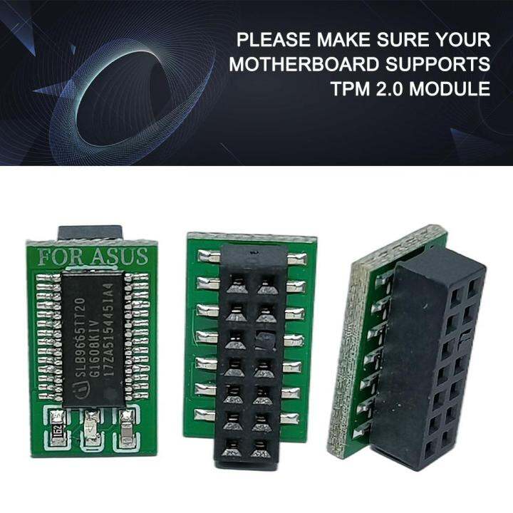 TPM 2.0 Encryption Security Module Remote Card Windows 20pin 12 Module ...