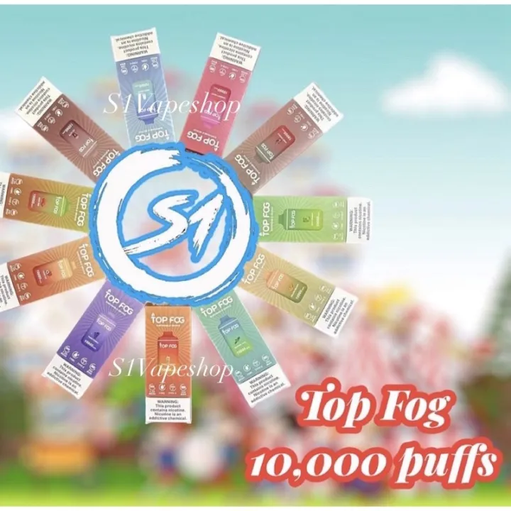 Top Fog 10000 10K Puffs 15ml Disposable Rechargeable Vape Pod 600mah ...