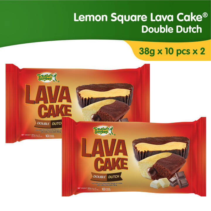 Lemon Square Lava Cake Double Dutch 38g x 10s - Pack of 2s | Lazada PH