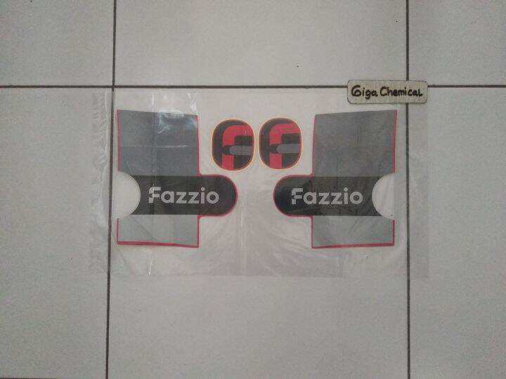 Striping Sticker Lis Standart yamaha Fazio 2021 2022 Merah Original ...