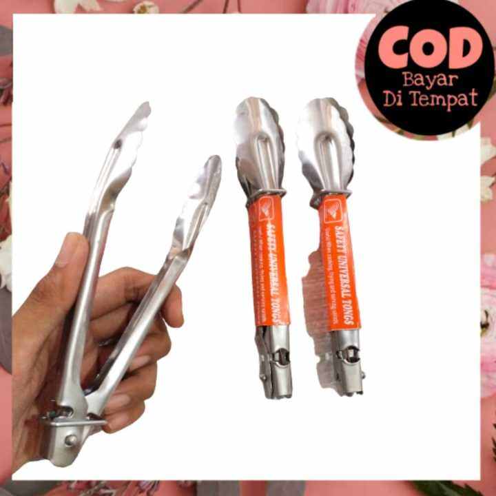 Capit Gorengan MINI Capit Makanan Stainless 17 CM Penjepit Gorengan ...