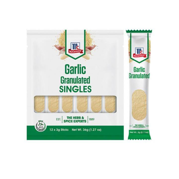 McCormick Herbs and Spices in Singles - Ground Garlic Powder 3g x 12 ...