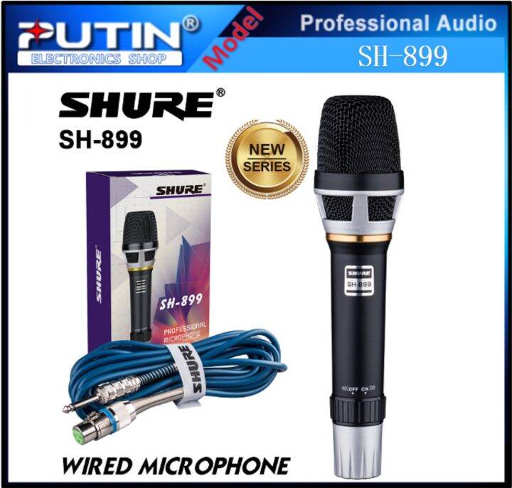 The Shure Product SH-899 Heavy Duty Wired Microphone Shure SH899 Heavy Wired Microphone | Lazada PH