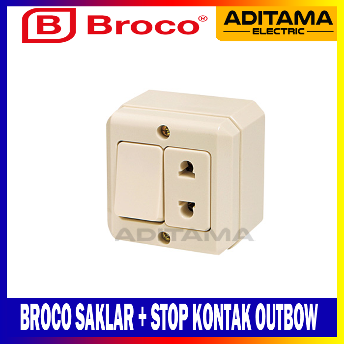 ENGKEL STOP OUTBOW BROCO/ SAKLAR ENGKEL + STOP KONTAK OB BROCO | Lazada ...