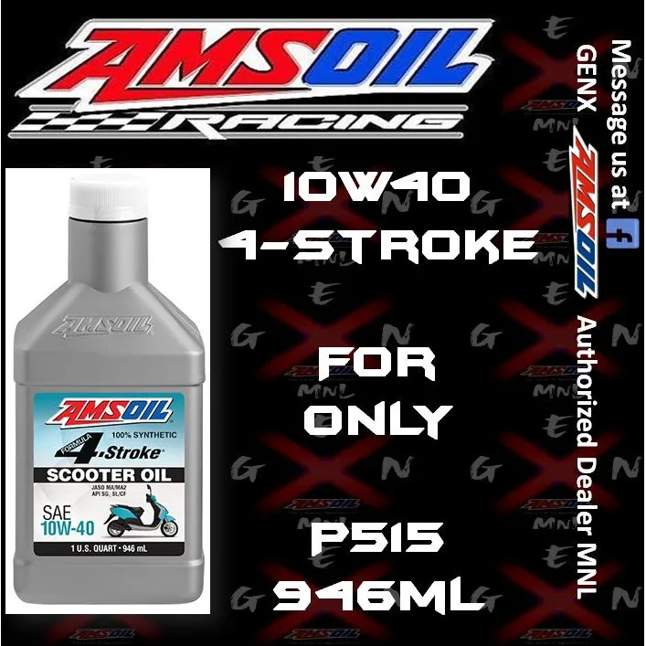 【Spot goods】5% Off Amsoil Formula 4-Stroke Synthetic Scooter Oil ...