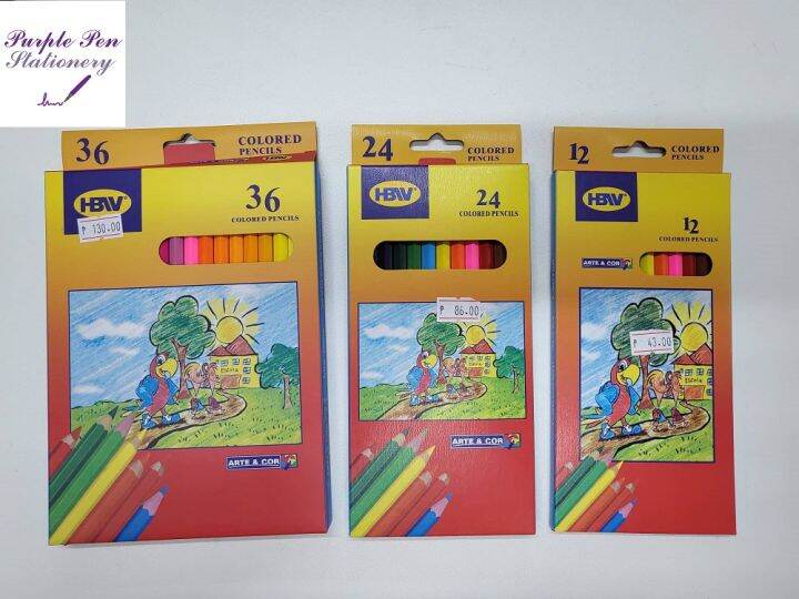HBW Arte & Cor Long Colored Pencils 36, 24, 12 | Lazada PH