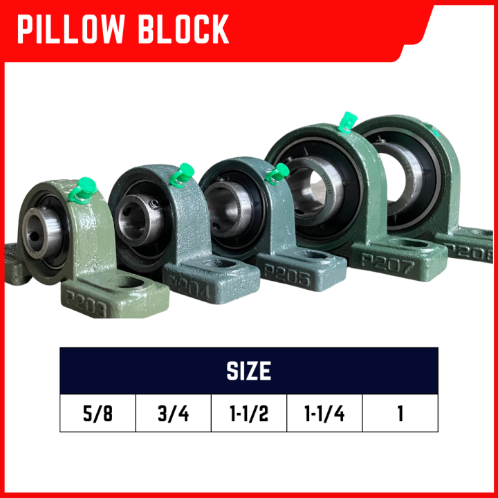 Pillow Block Bearing (Available Size: 1", 5/8", 3/4" ,1-1/4", 1-1/2 ...