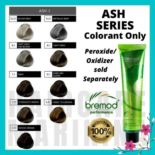 BREMOD ASH / GRAY SHADES (COLORANT ONLY) no oxidizer (peroxide sold ...