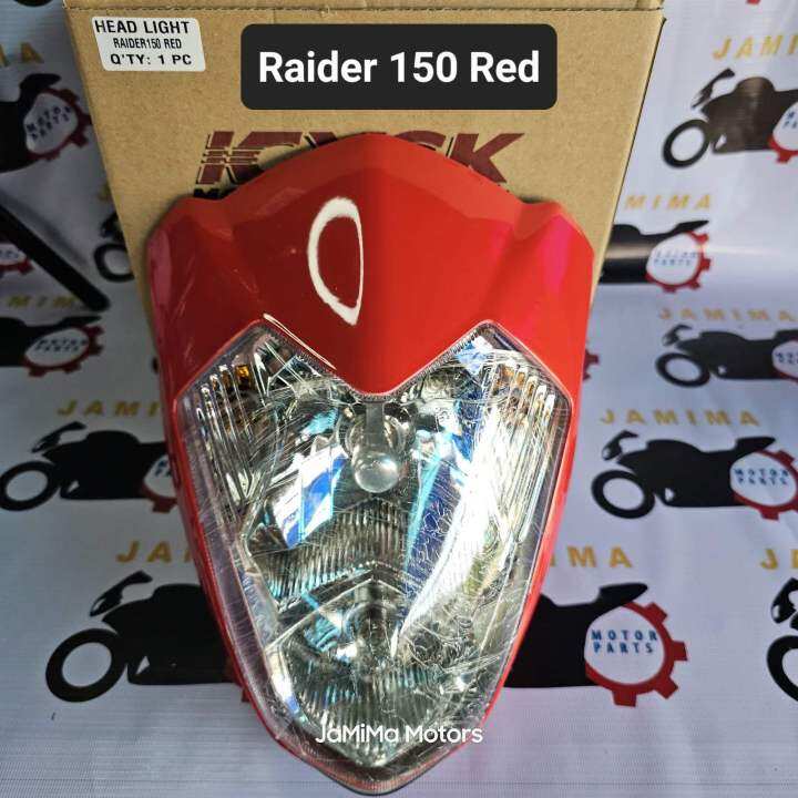 JMM HEADLIGHT ASSY RAIDER 150 FIRST GEN RED YSK BRAND | Lazada PH