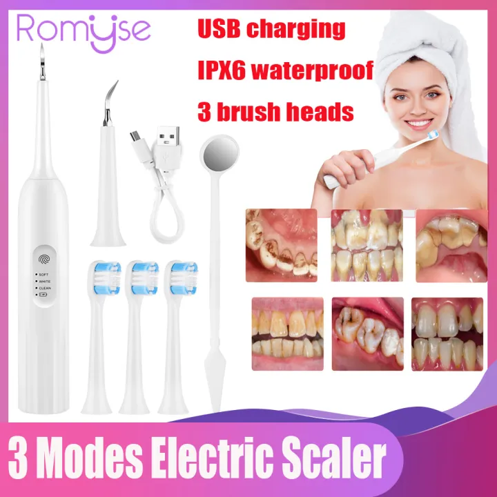 Romyse Electric Tooth Cleaner Dental Scaler High Frequency Sonic ...