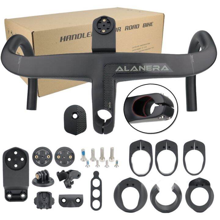 ALANERA Carbon Road Integrated Handlebar 28.6Mm Carbon Handlebars With ...