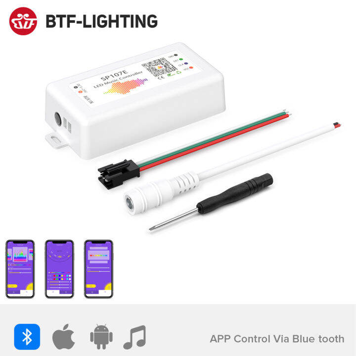 WS2812B LED Controller Wifi Bluetooth Pixel IC SPI Music APP for WS2811 ...