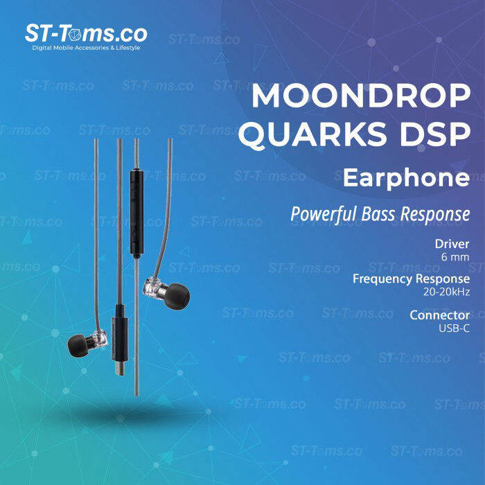 Moondrop Quarks DSP 6MM Dynamic Driver In Ear Earphone with Mic ...