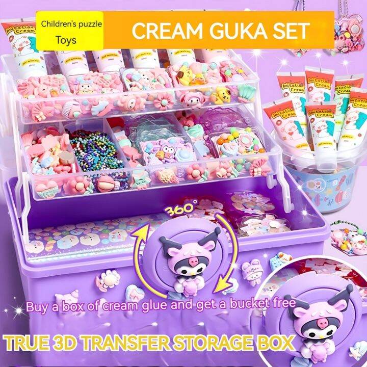 Cream Guka Guka Set Sticker Guka Kuka Children's Puzzle Gift Girl Toy ...