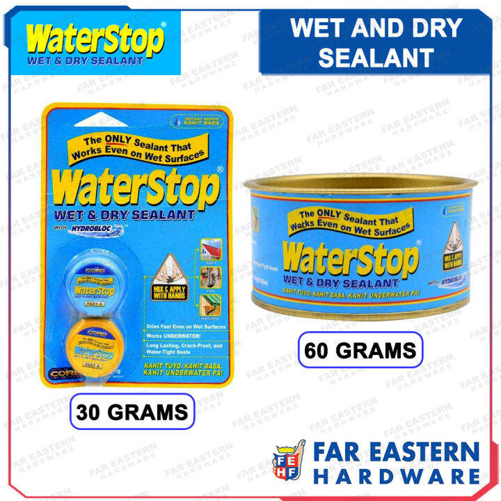 WATERSTOP Wet & Dry Sealant w/ Hydrobloc Water Stop 30g | 60g | 200ml ...
