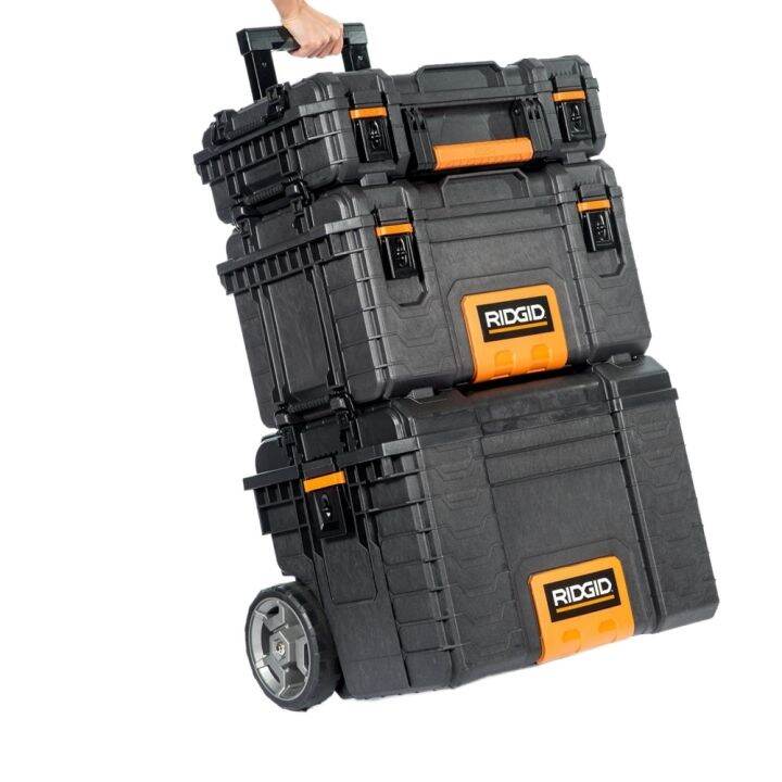 RIDGID Pro Tool Storage System Organizer Toolbox with Gear Cart 22-inch ...