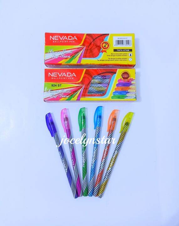 (12pcs)Ballpoint pen / bolpen spiral / pulpen hitam/ bolpoin murah ...