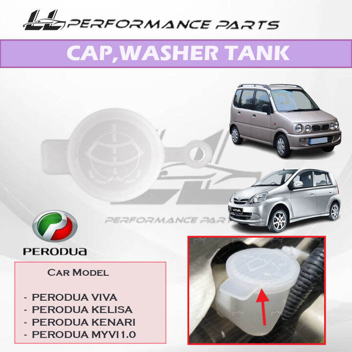 Washer Tank Cap for Perodua Viva/Kelisa/Kenari/Myvi 1.0 Penutup Tangki ...
