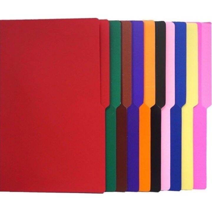 BEST SALE !! Colored and Plain Folder Short and Long by 5's | Lazada PH