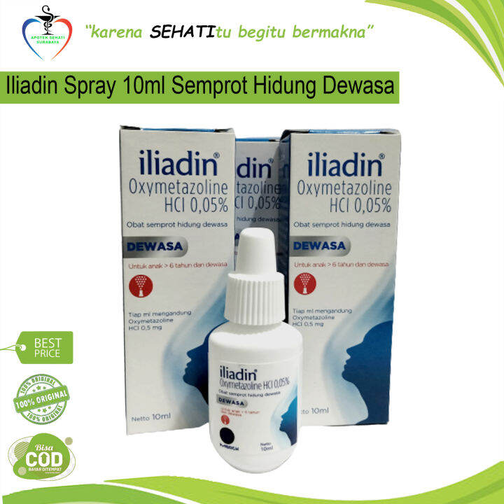 ILIADIN DEWASA SPRAY 0.05% NASAL SPRAY 10ml | Lazada Indonesia