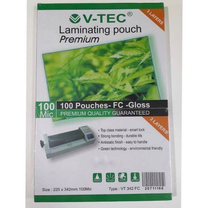 V-TEC Plastik Mika Laminating Folio F4 100 Micron | Lazada Indonesia