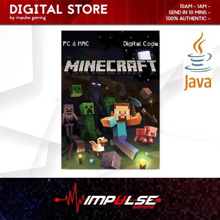 [จัดส่งภายใน10นาที] ฉบับดิจิทัลพีซี Minecraft [รุ่น Java] | Lazada.co.th