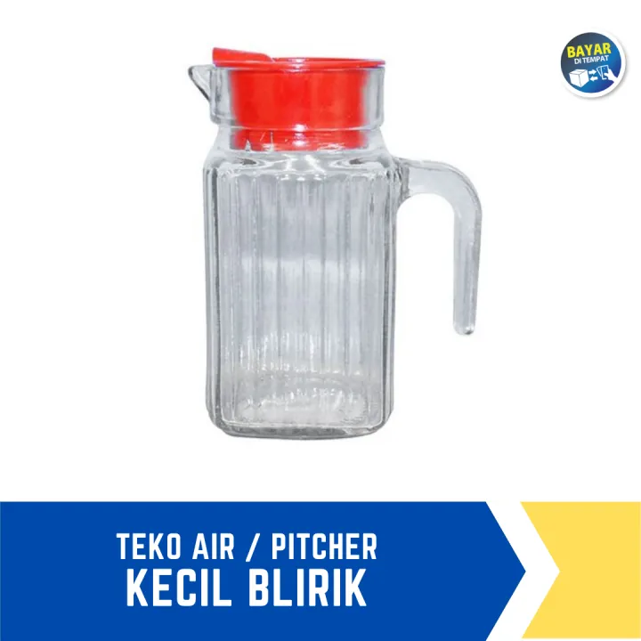Pitcher Kaca Glass Teko Air Minum Water Jug Kedaung Ukuran Sedang 800ml ...