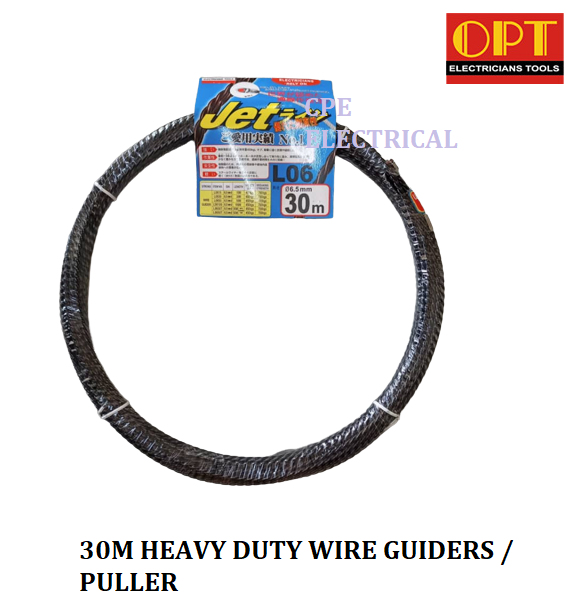 OPT L0630 6.5MM TWISTED HEAVY DUTY WIRE PULLER FISH TAPE WIRE GUIDER ...