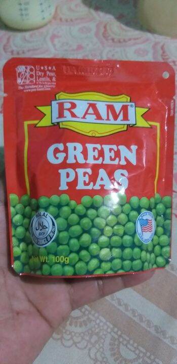 RAM GREEN PEAS 100GRAMS, 100% U.S. GREEN PEAS | Lazada PH