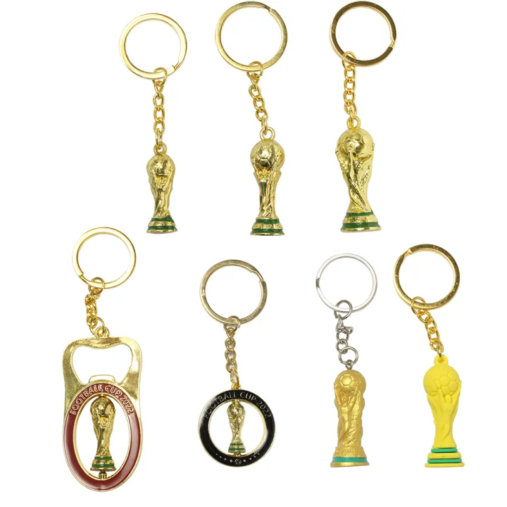 2022 World Cup จี้ Keychain พวงกุญแจกระเป๋าสตางค์จี้ของที่ระลึกจี้ขนาด ...