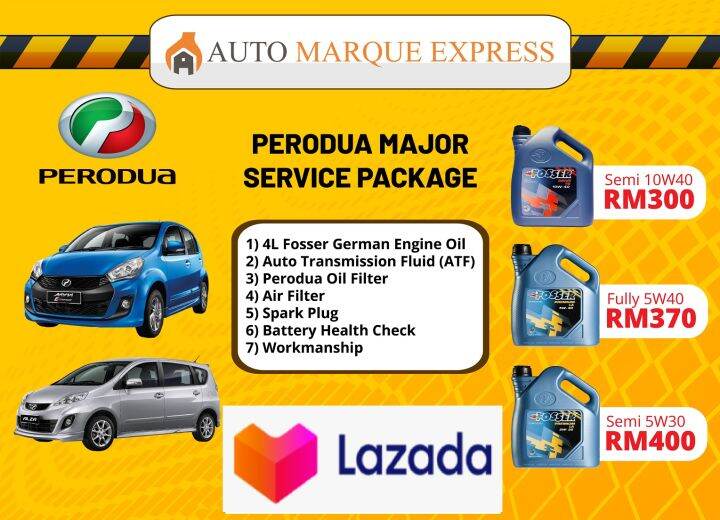 (Installation Included) PERODUA Major Service Package for Myvi Alza ...
