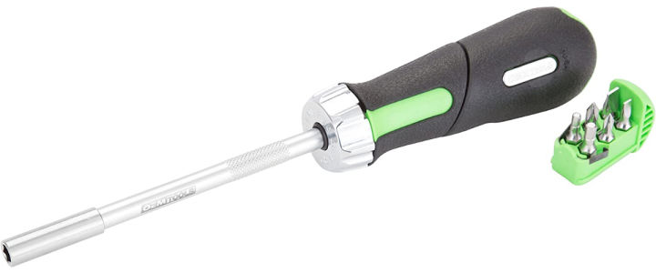 OEMTOOLS 22557 Pivot-Grip Ratcheting Screwdriver, Adjustable Angle ...