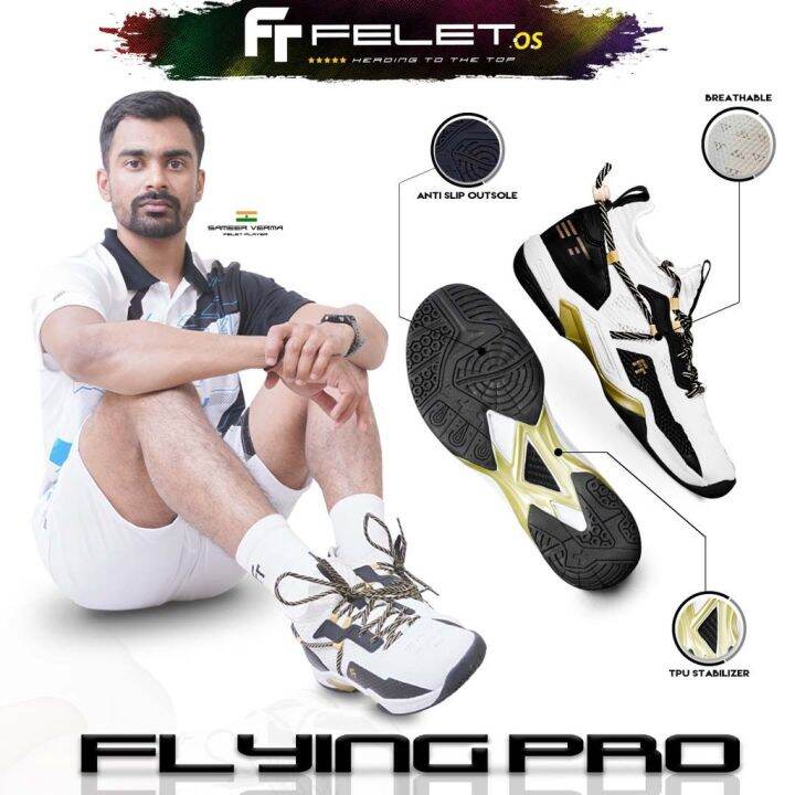 Felet Flying Pro Badminton Shoes Pro Series High End Kasut Badminton ...