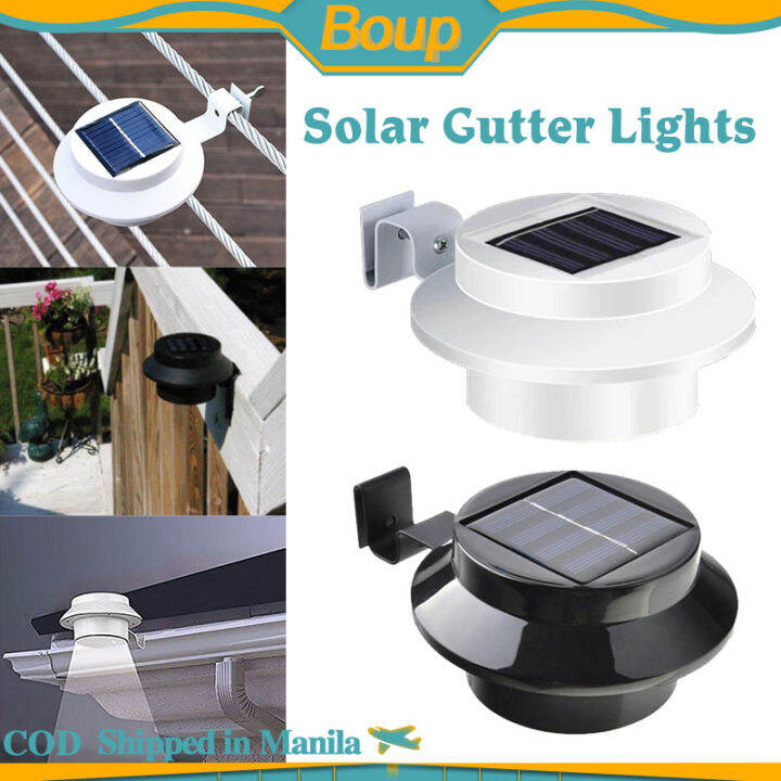 Outdoor Solar Gutter LED Lights Waterproof White Smart Solar Gutter ...