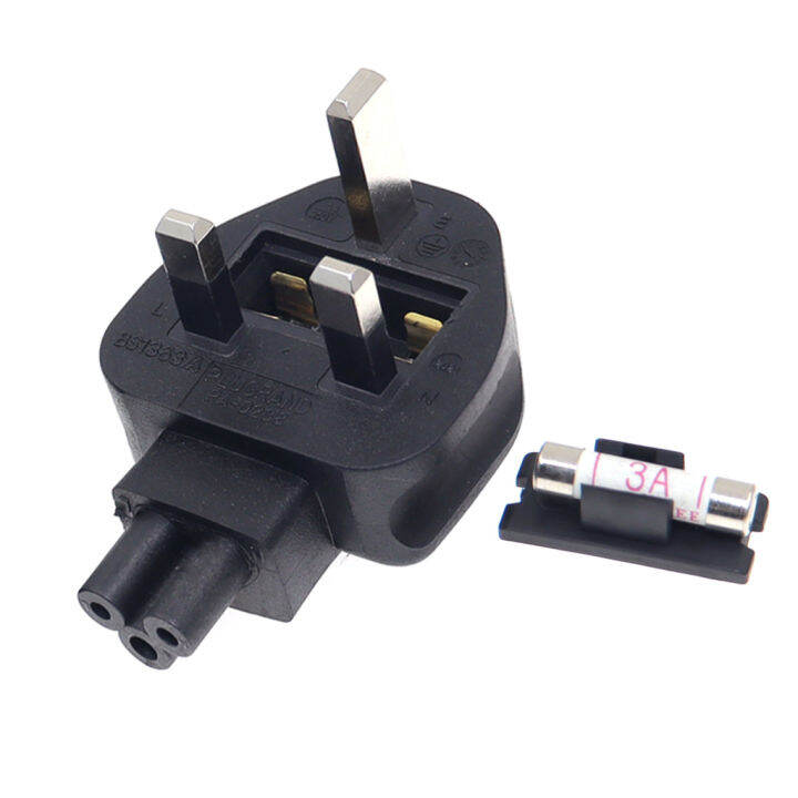 UK BS1363/A Standard Plug to IEC C5 AC Power Adapter,British Male to C5 Female PDU/UPS Server ...