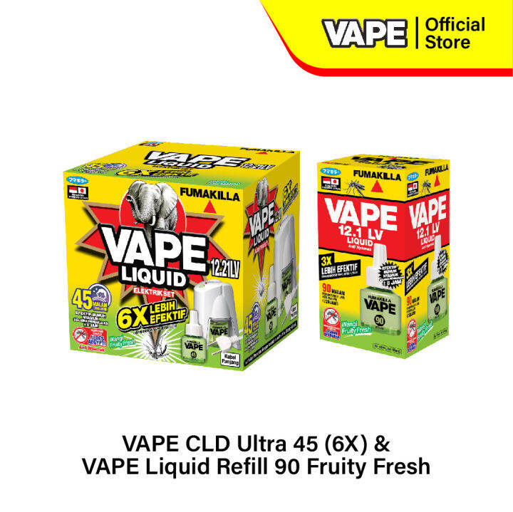 Fumakilla Vape Bundle Obat Nyamuk Elektrik 6X dan Refill Fruity Fresh ...