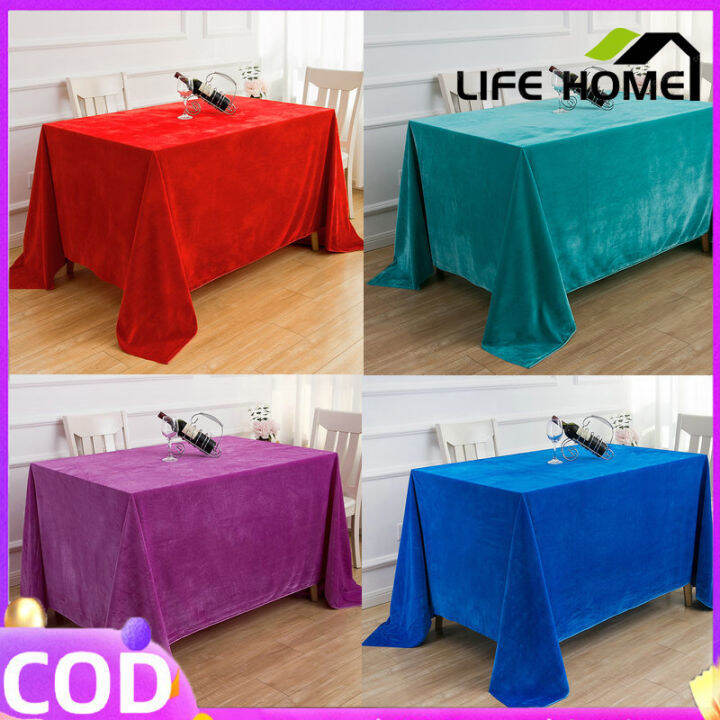Table Cloth Rectangle Conference Flannel Tablecloth 4 6 8 Seater ...
