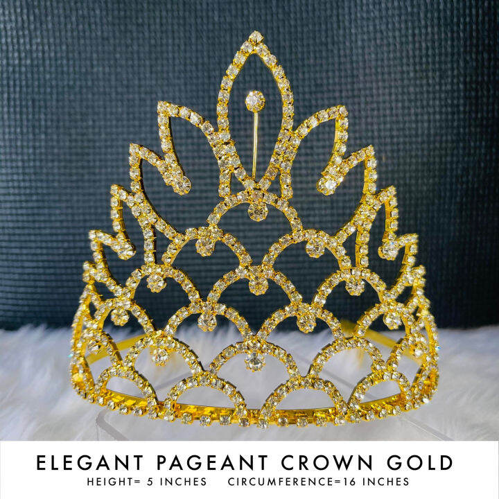 ELEGANT PAGEANT CROWN GOLD | Lazada PH