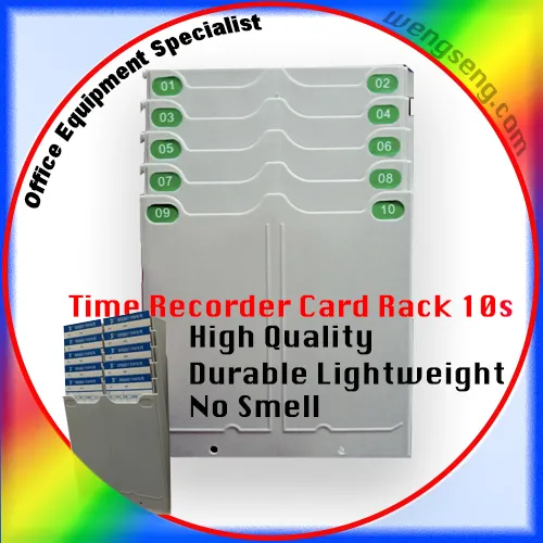 (ready stock) Axpert Punch Card Rack 10 slot / Punch Card Holder / Time ...