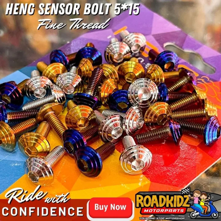 HENG SPIRAL FINE 5X15 THREAD SENSOR BOLTS 1 PC (PER PIECE) | Lazada PH