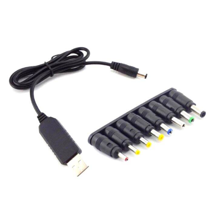 USB Power Boost Cable USB to DC 9V Boost Converter Cable Soft Flexible ...