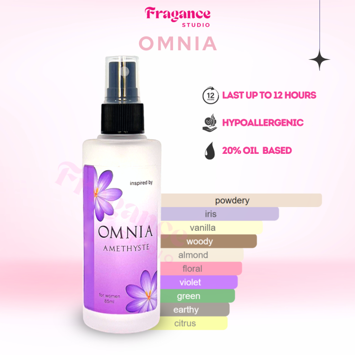 Omnia 85ML Oil Based Perfume Long Lasting Perfume Glass Bottle ...