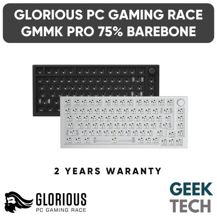 Glorious GMMK Pro 75% Barebone Keyboard - 83 Keys TKL Layout / Gasket ...